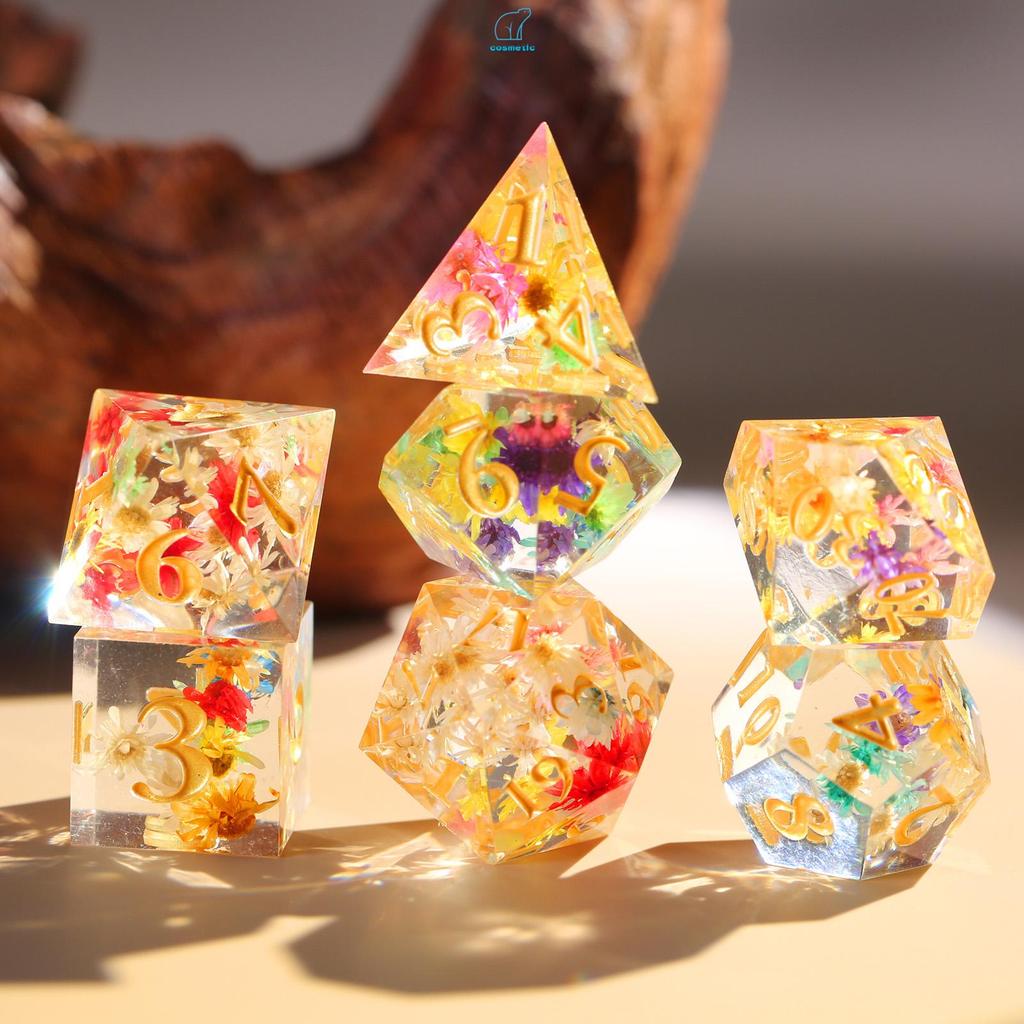 7pcs TRPG COC Dice Set Mecanismos De Rpg Jogos Dungeons Dragons Call of ...
