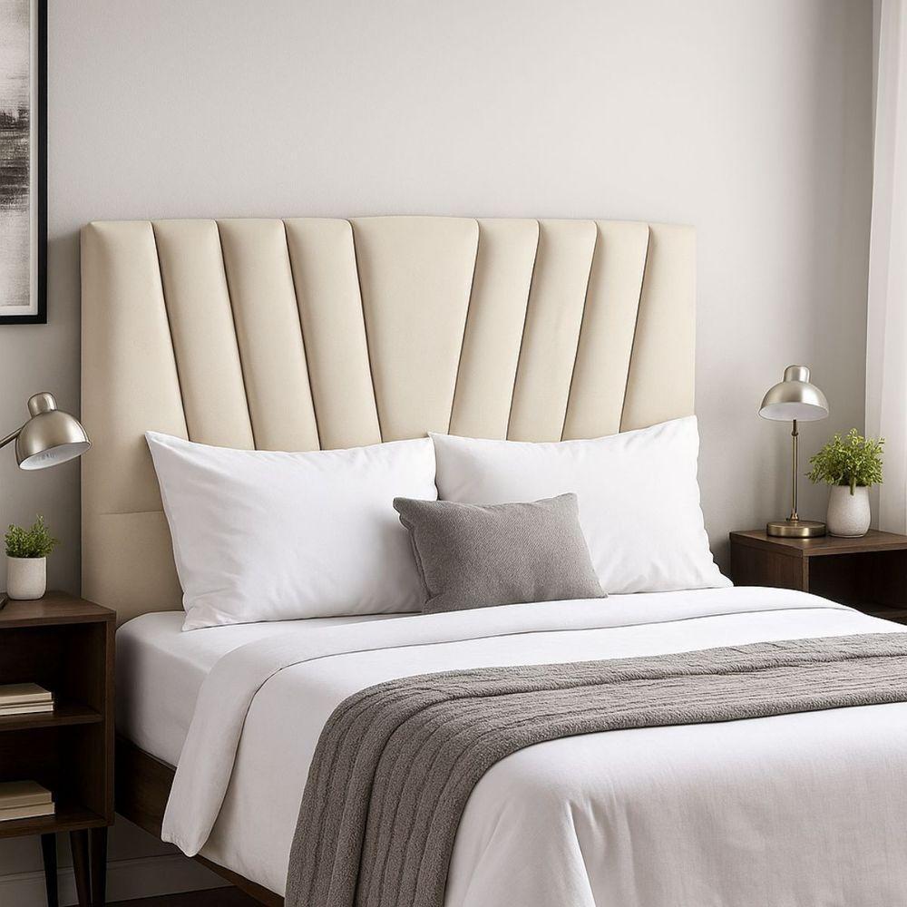 Cabeceira Cama Box King 195 Cm Noah Em Corino Com Frame Bege | Shopee ...