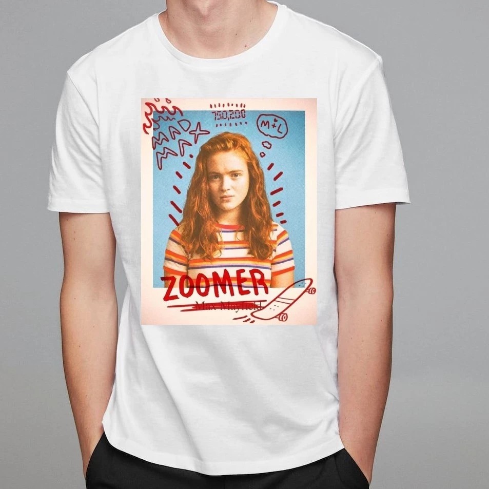 Camiseta Unissex Inspirada Stranger Things Mad Max Zoomer 100% Algodão ...