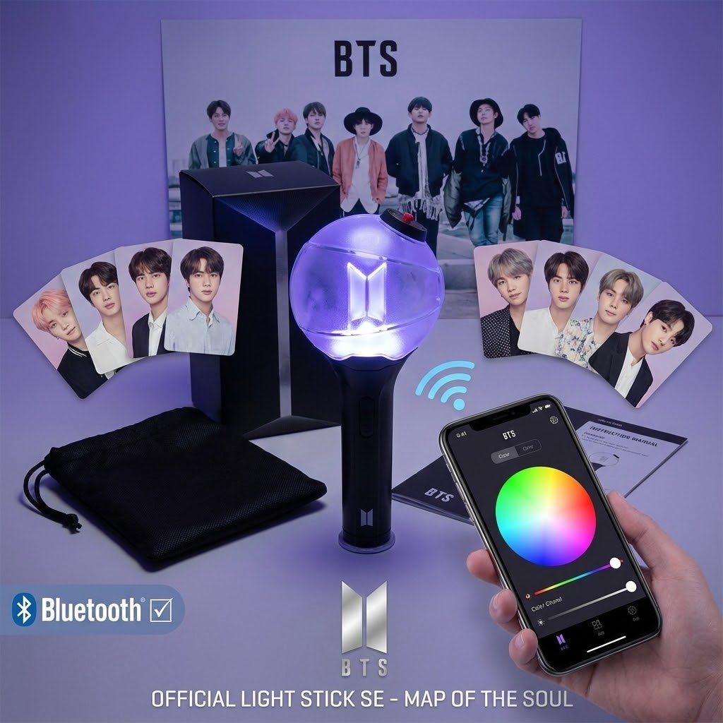 KPOP BTS ARMY BOMB Concerto Light Stick Ver . 4 Edição Especial Mapa Da ...