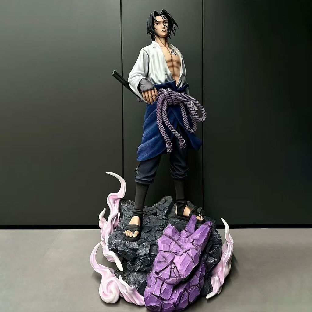 Naruto Garage (versão Premium de 42 cm) Plataforma Society Sasuke GK ...
