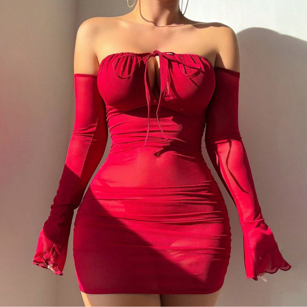 Terno tubo superior sentir transparente vestido magro sentir envolto ...