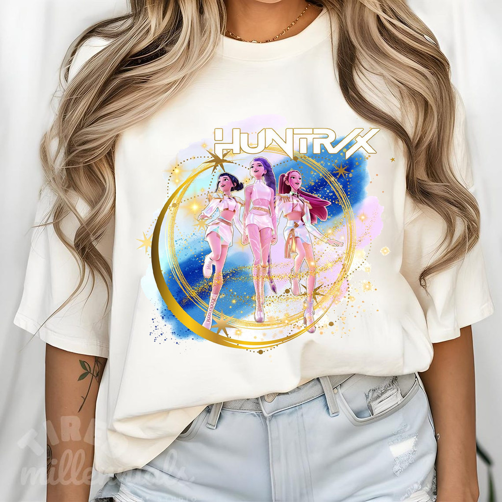 Camiseta Feminina Basica Algodao Kpop Unissex Anime Demon Hunter Girl ...