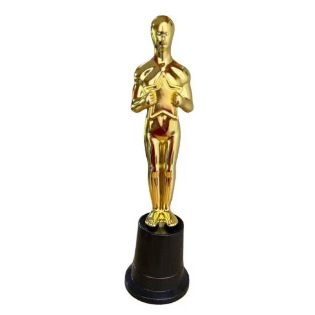 Kit 5 lembrancinha Troféu Oscar Estatueta Dourada Hollywood Decoração ...