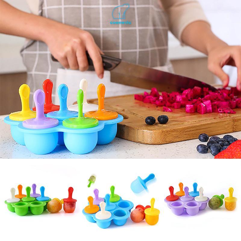7 Cavidade De Silicone Mini Picolés Molde Sorvete Bola Fabricante ...