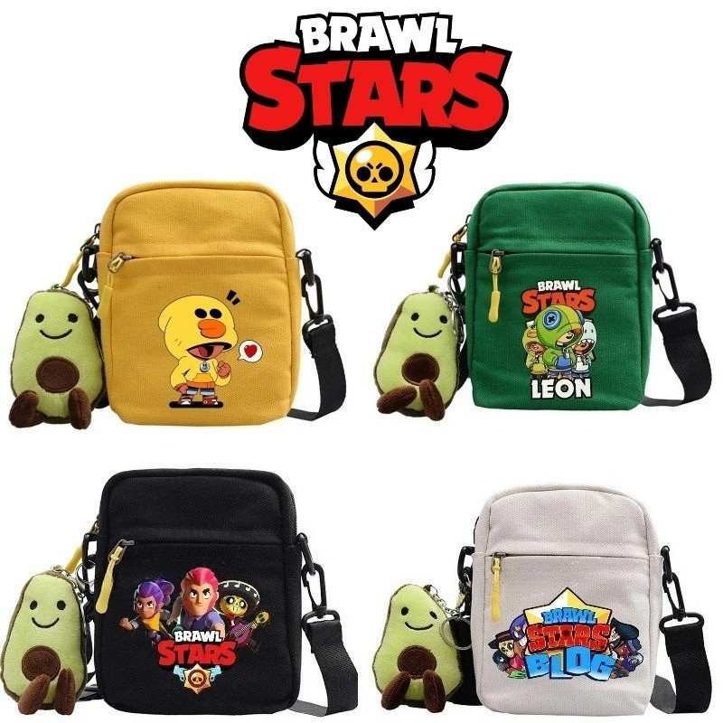 Brawl Stars Anime Meninos Meninas bolsa transversal pequena quadrada ...