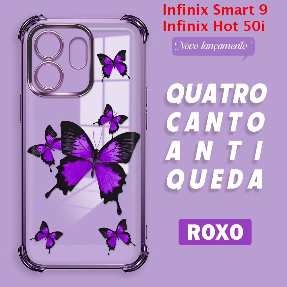 Capa Para Infinix Smart 9 Hot 50i Capinha Anti Choque Case Transparente ...