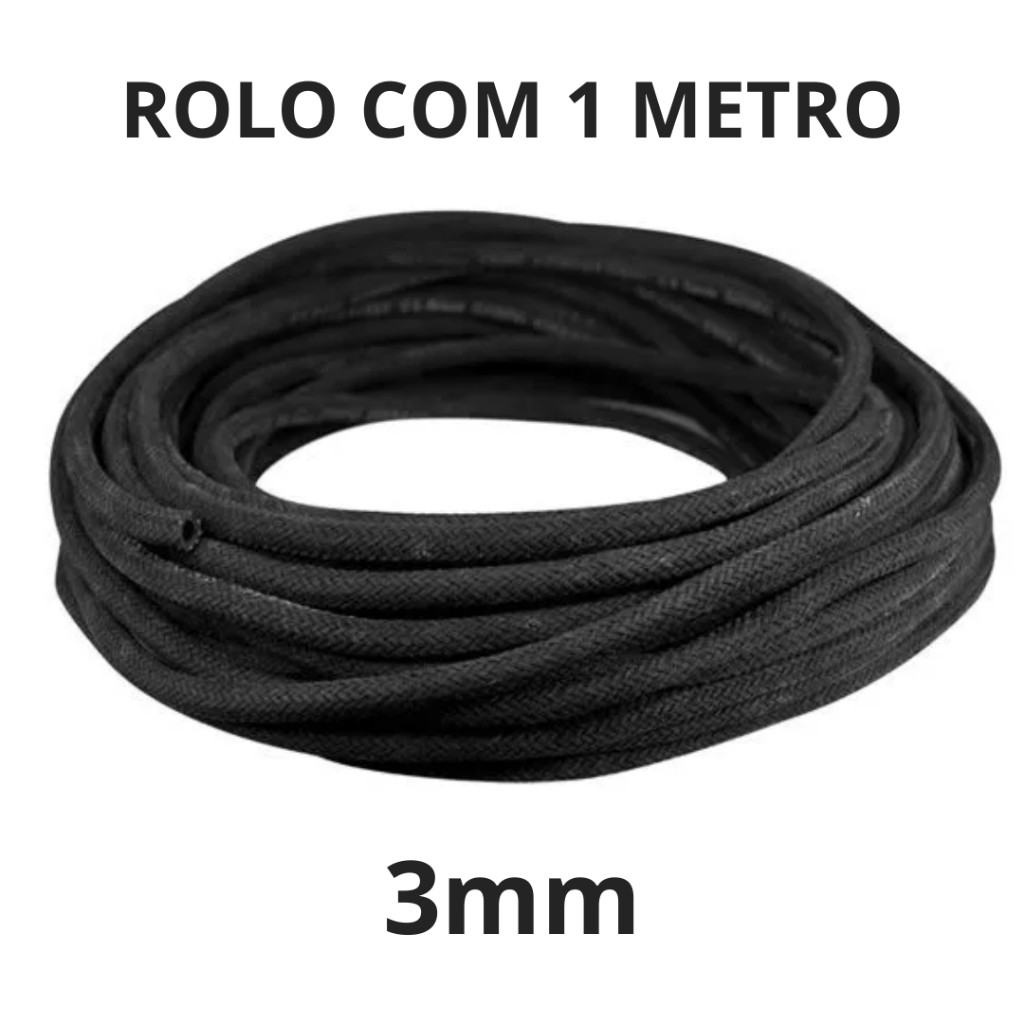 Mangueira Combustível Lonada 3mm Rolo Com 1 Metro | Shopee Brasil