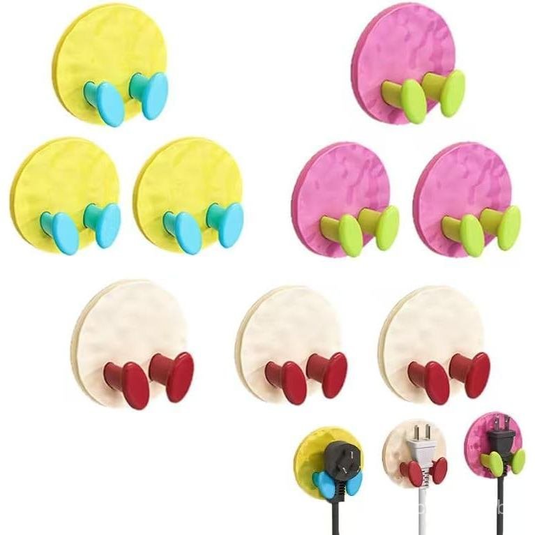 Power Outlet Wall Hook Storage Organizer, Red and White, 9 Pack, Plug ...