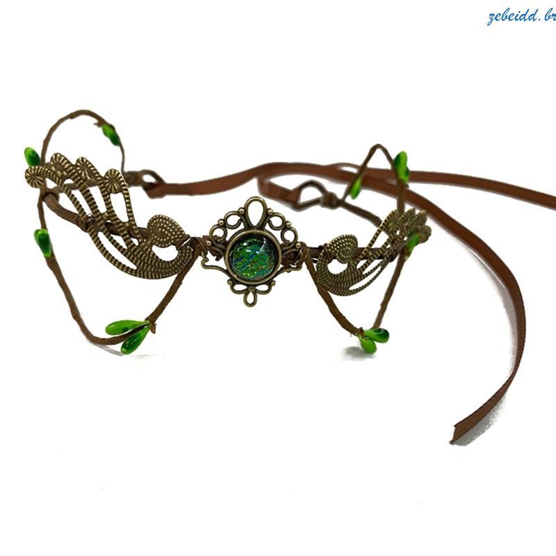 zebeidd Circlet Elven Princesa Coroa Fantasia Medieval Fotografia De ...