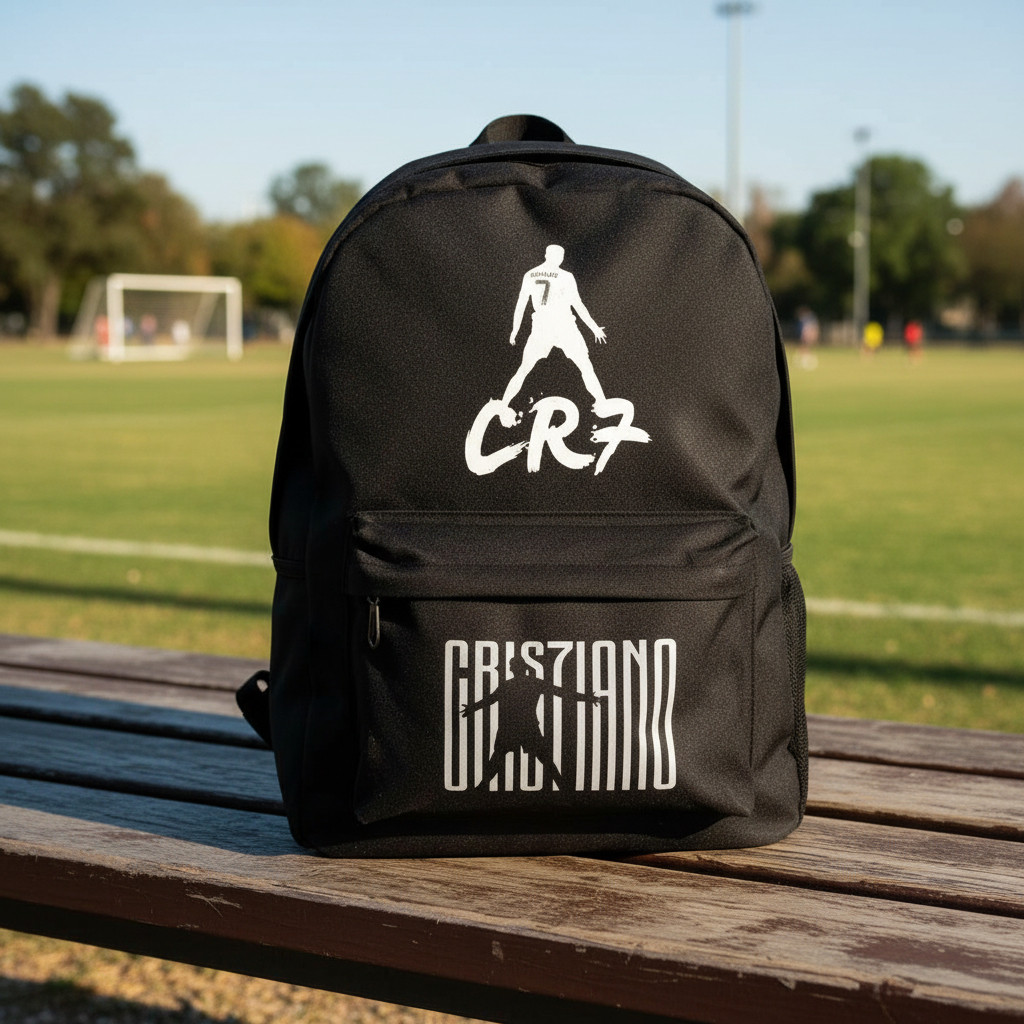 Mochila Escolar Esportivo Futebol Jogador Cristiano Ronaldo | Shopee Brasil