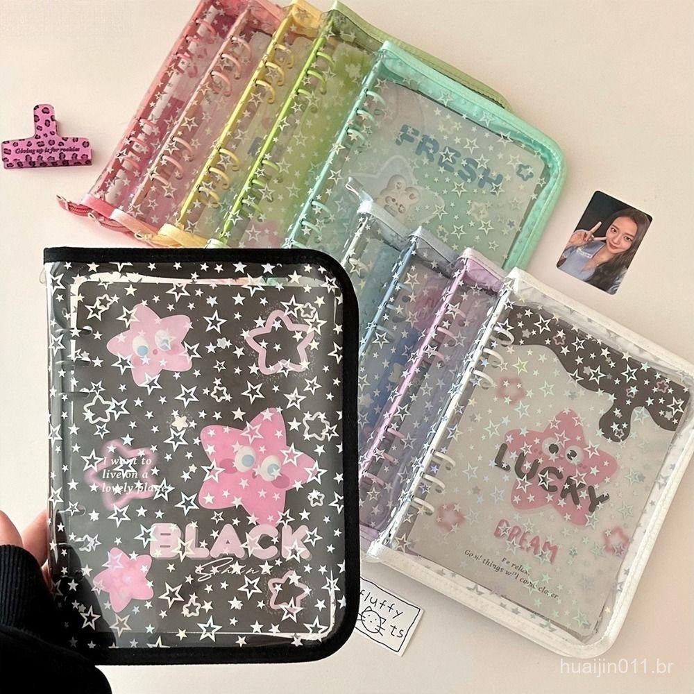 Capa de Álbum de Fotos Binder, Suporte para Cartões Fotográficos Estilo ...