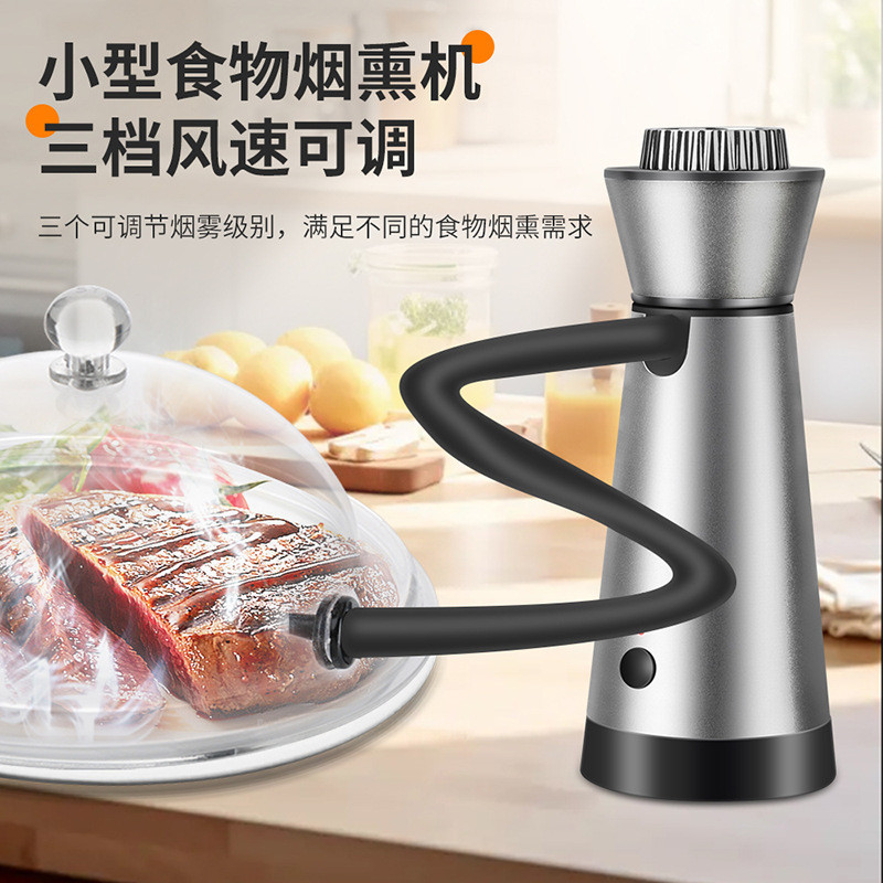 Novo Modelo de Defumador Ajustável para Bar, Coquetel, Bife, Cozinha ...