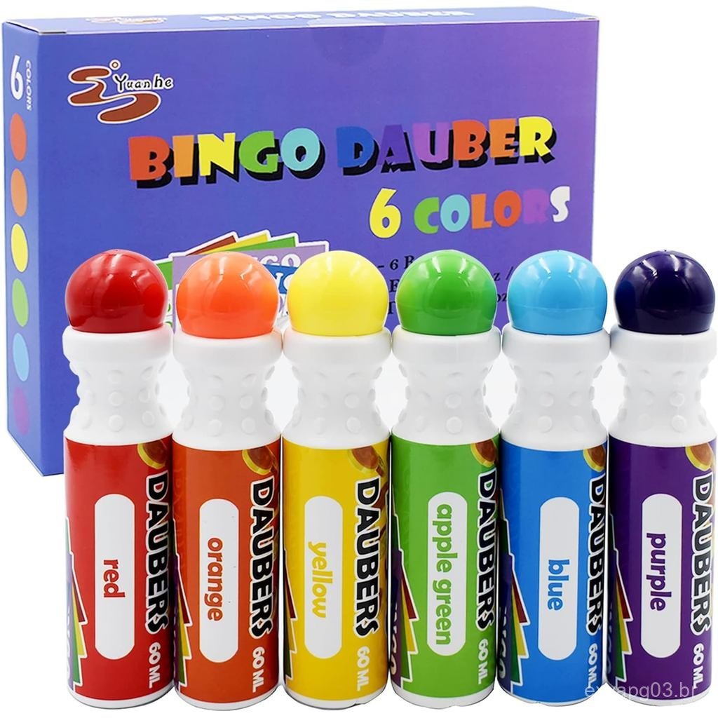 Yuanhe Bingo Daubers Dot Markers - Mixed Colors Set of 6 Pack | Shopee ...