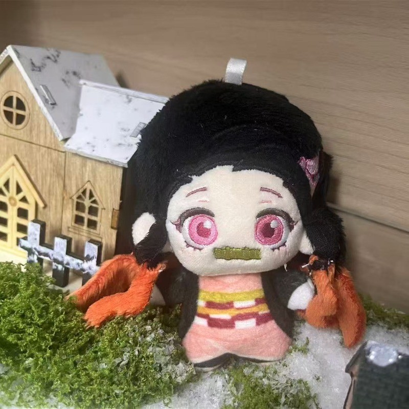 2026 Novo Demon Slayer Nezuko 10cm Mini Algodão Boneca De Pelúcia Macio ...
