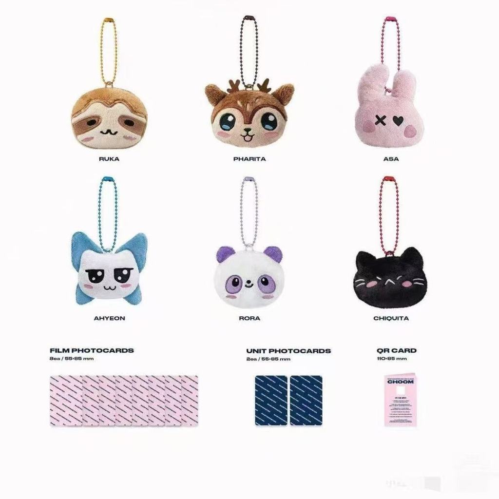 Kpop Idol BABYMONSTER Bonito Boneca De Pelúcia Chaveiro Bolsa Pequeno ...