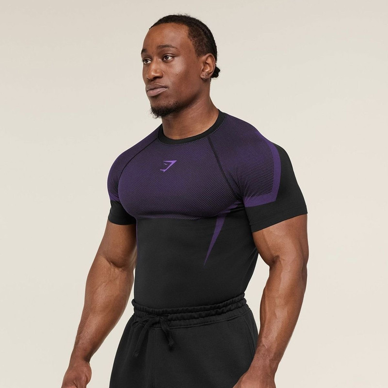 Camiseta Masculina Stretch Muscular Fitness Adequada Para Esportes Ao ...
