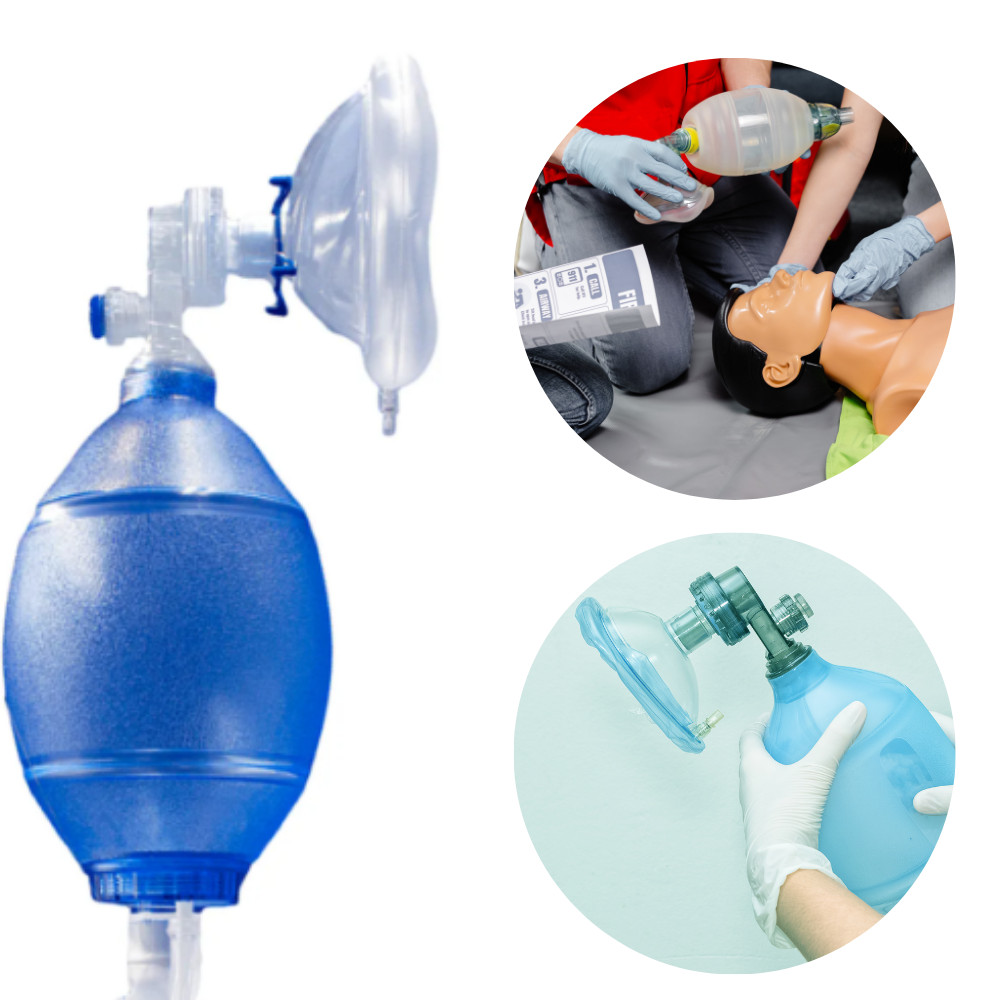 Reanimador Manual PVC Ambu Adulto Kit Completo Emergência | Shopee Brasil