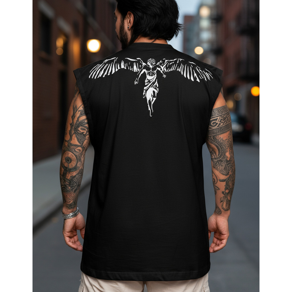 Regata Machao Angel Veni Vidi Vici 100% Algodão Premium Leve | Shopee Brasil