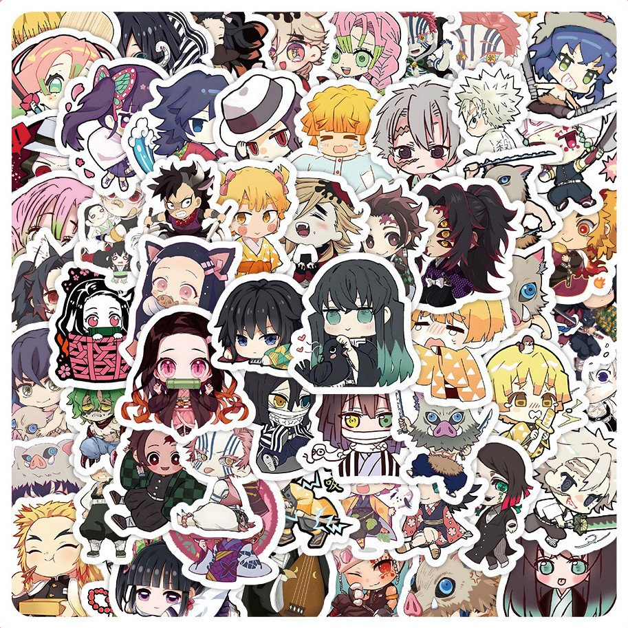 60PCS Novos Adesivos Versão Q para Bagagem, Capa de Telefone, Laptop ...