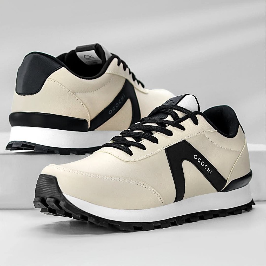 TENIS OGOCHI COM DETALHE LATERAL GELO | Shopee Brasil