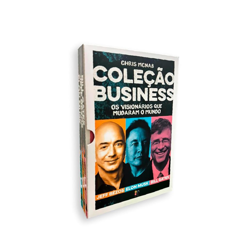 Box | Coleção Business | Elon Musk, Jeff Bezos e Bill Gates | Shopee Brasil