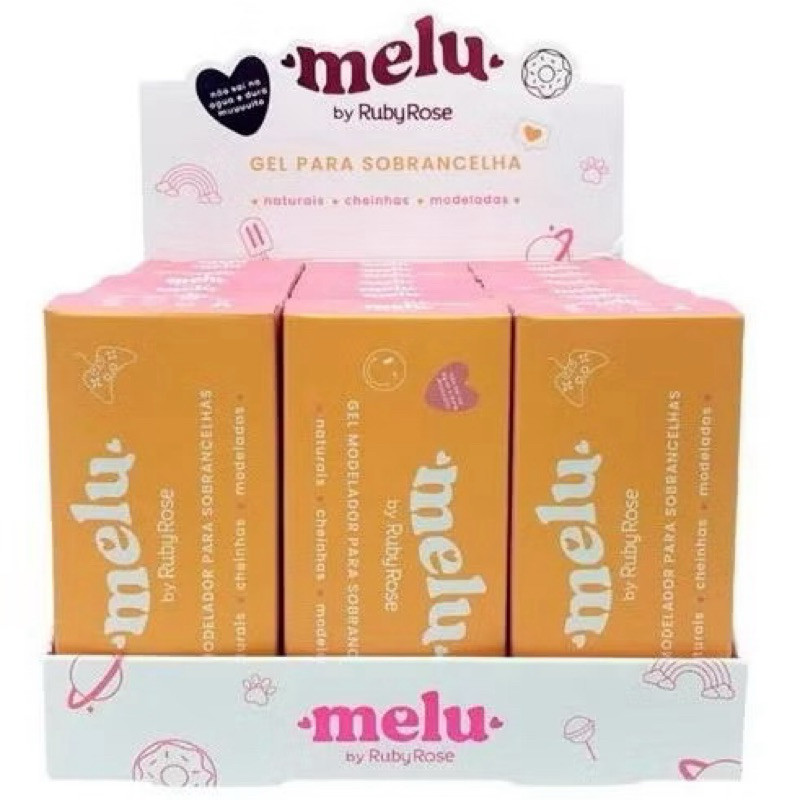 Box C/ 24 Unidades Do Gel Modelador para Sobrancelhas Melu Ruby Rose HB-F518 | Shopee Brasil