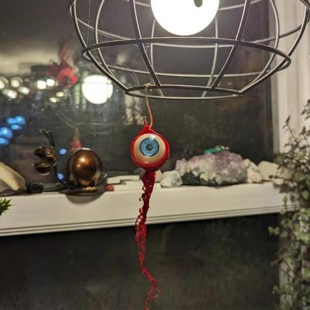 Bloody Eyeballs Halloween Realistic Scary Latex Blood Eyeballs Ripped ...