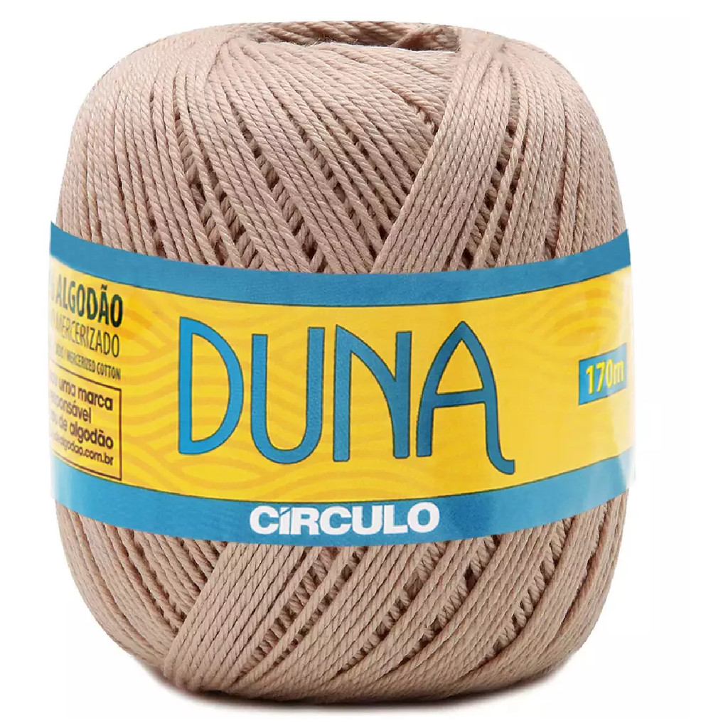Linha Duna Círculo 100g Cor 7650 Amêndoa Algodão | Shopee Brasil