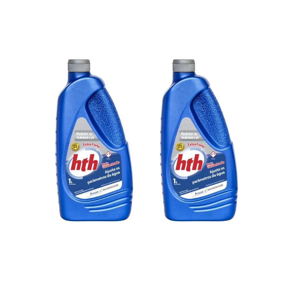 Kit com 2 Redutor de Alcalinidade HTH 1L | Shopee Brasil