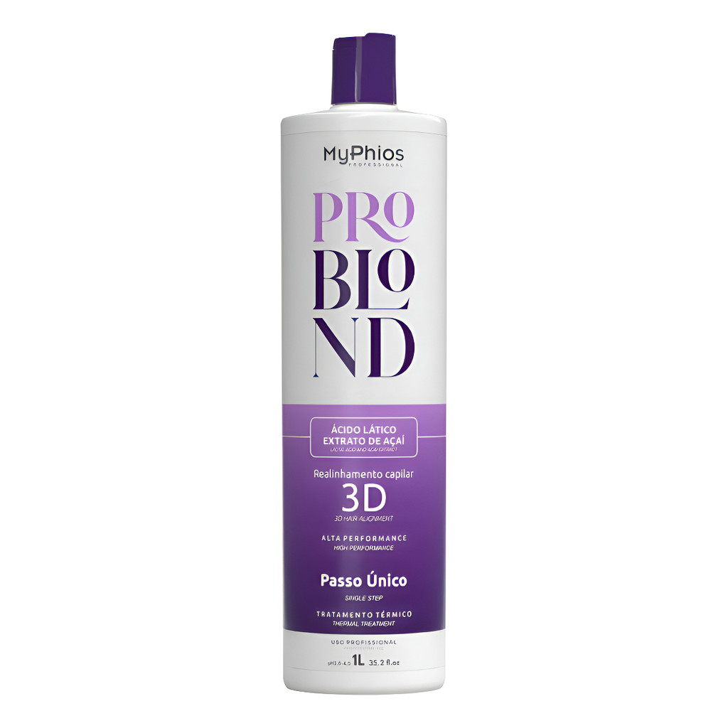 Progressiva Proliss Pro Blond Sem Formol Myphios 1 Litro | Shopee Brasil
