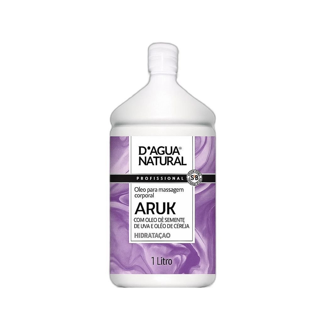 Óleo Hidratante Semente de Uva Aruk D’Agua Natural 1L – Uso ...
