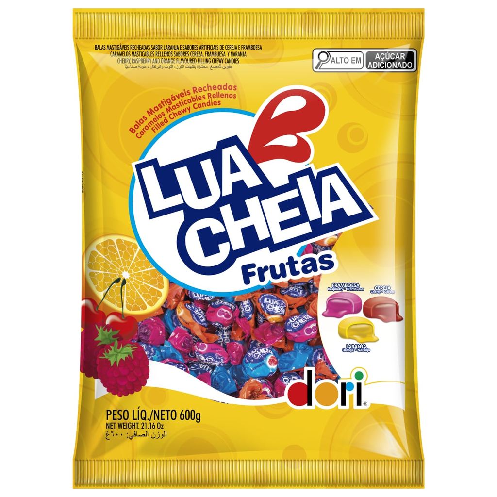 Bala Lua Cheia Frutas Dori 600g | Shopee Brasil