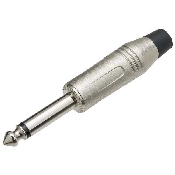 Conector Plug P10 Mono Similar Amphenol Prata | Shopee Brasil