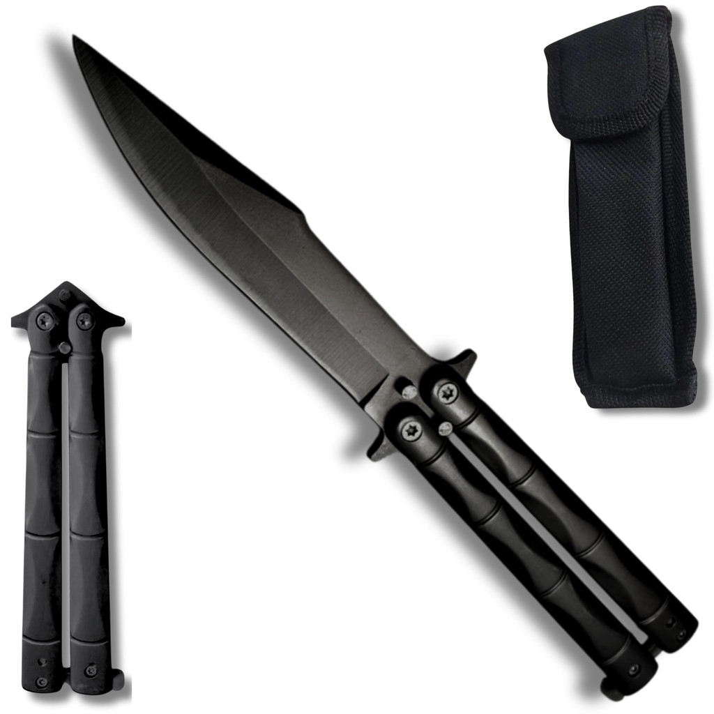 Faca Canivete Butterfly Manobras Tático Lamina Resistente Afiada Inox ...