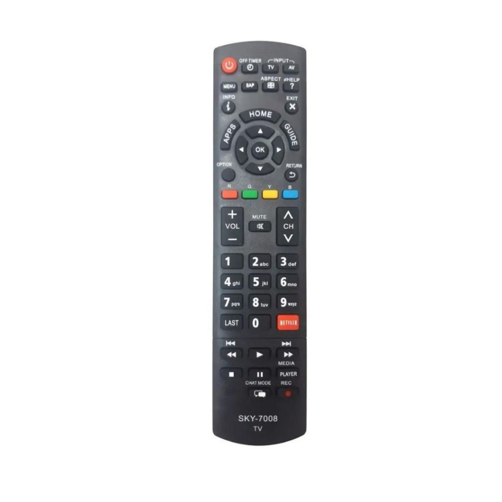 Controle Tv Panasonic Smart / Netflix Max-7008 Fbg-7008 Le-7008 Sky ...