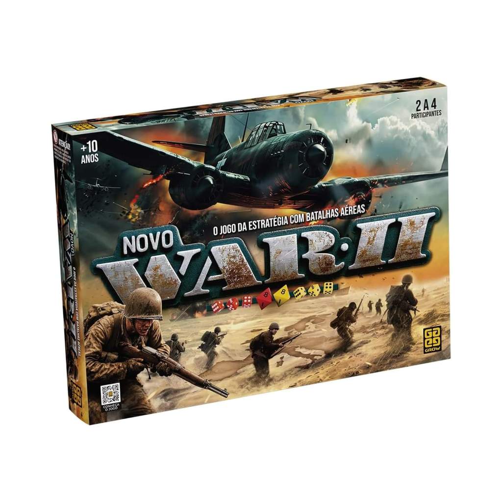 Jogo de Tabuleiro War II - Jogo da Estratégia com Batalhas Aéreas +10 ...