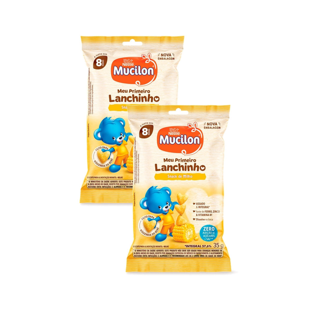 Kit 2 Snack Mucilon Tradicional 35g | Shopee Brasil