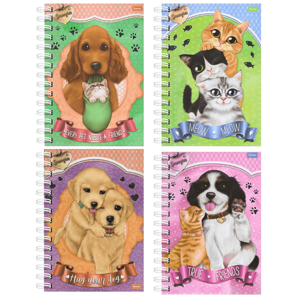 Caderno Espiral Capa Dura 1 Matéria - 96 Folhas - Smoogies - Foroni ...