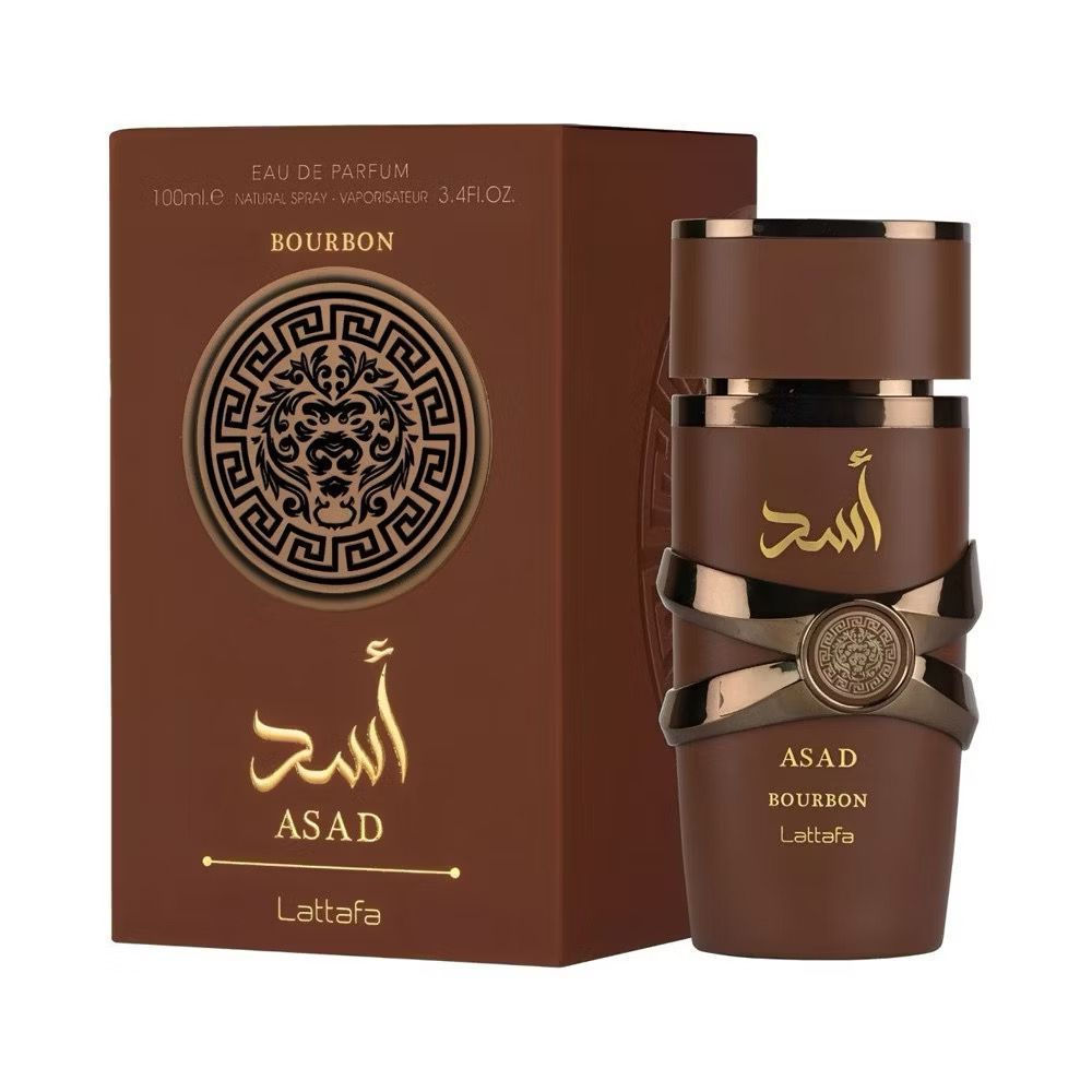 Lattafa Asad Bourbon Masculino Eau de Parfum Original - 100ml | Shopee ...