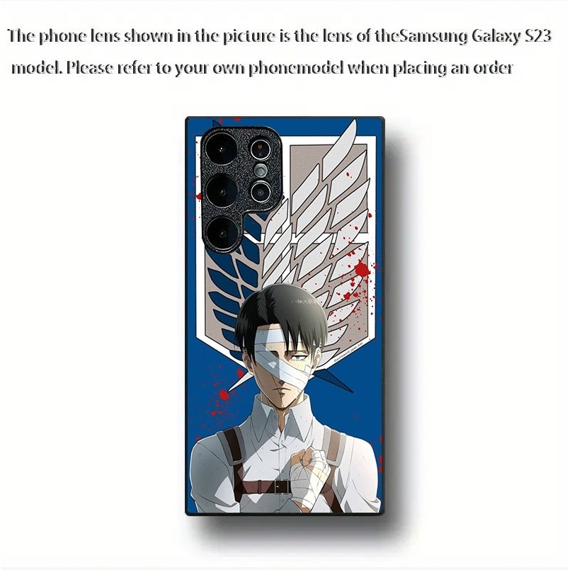 Attack on Titan 01 design Capa De Telefone De Vidro Para Samsung Galaxy ...