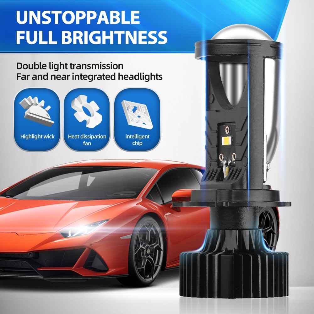 CF 24000LM Barra H4 LED Mini Projector Lens Car Headlight Conversion ...