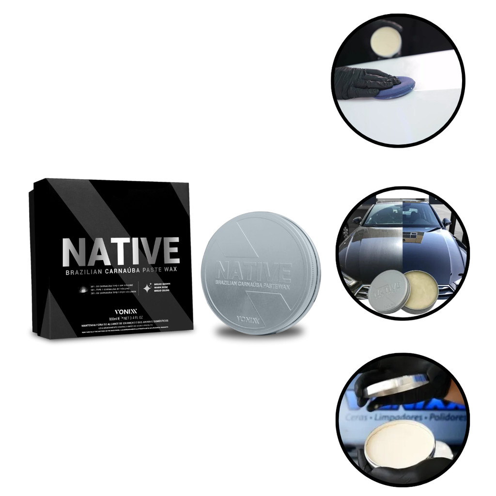 Cera Carnaúba Native Paste Wax 100ml - Vonixx - Automotiva | Shopee Brasil