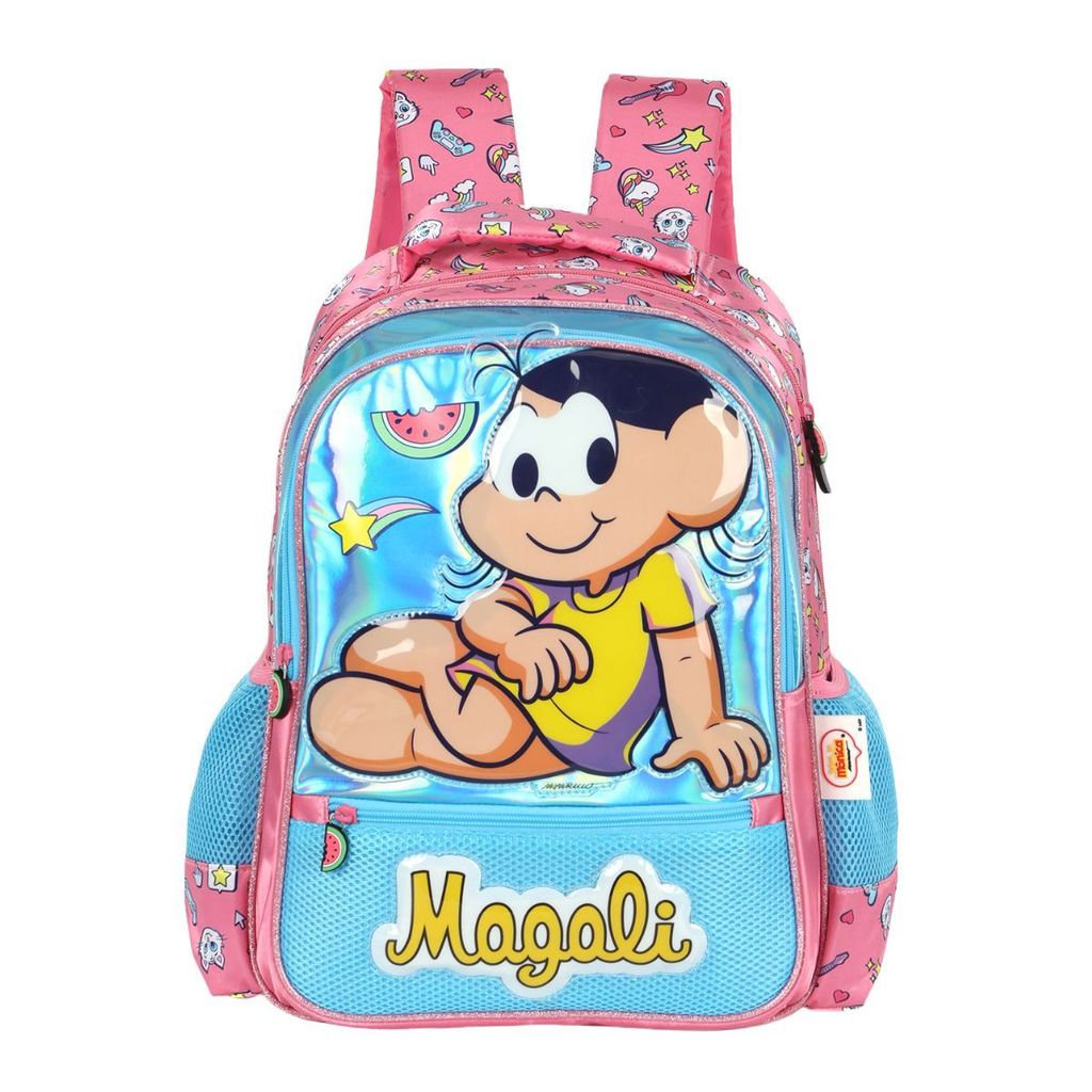 Mochila Turma da Mônica MAGALI Escolar Costa Infantil LUXCEL | Shopee ...
