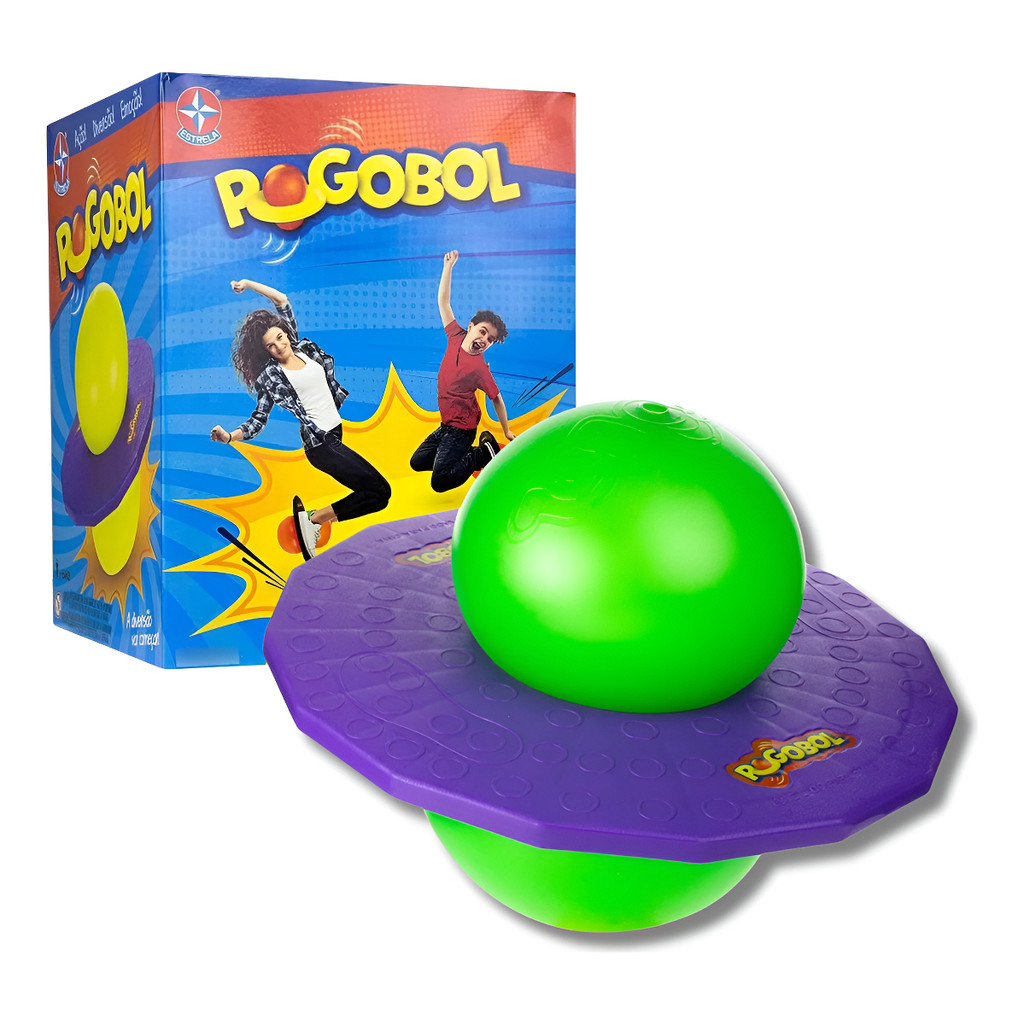 Brinquedo Pogobol Pula Pula Estrela Infantil Verde E Roxo | Shopee Brasil