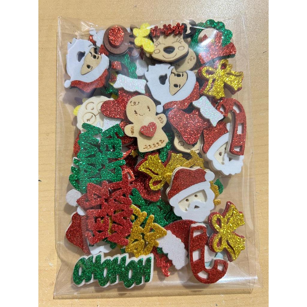 Adesivo EVA Colante Natal - Sortidos - 50 Unidades | Shopee Brasil