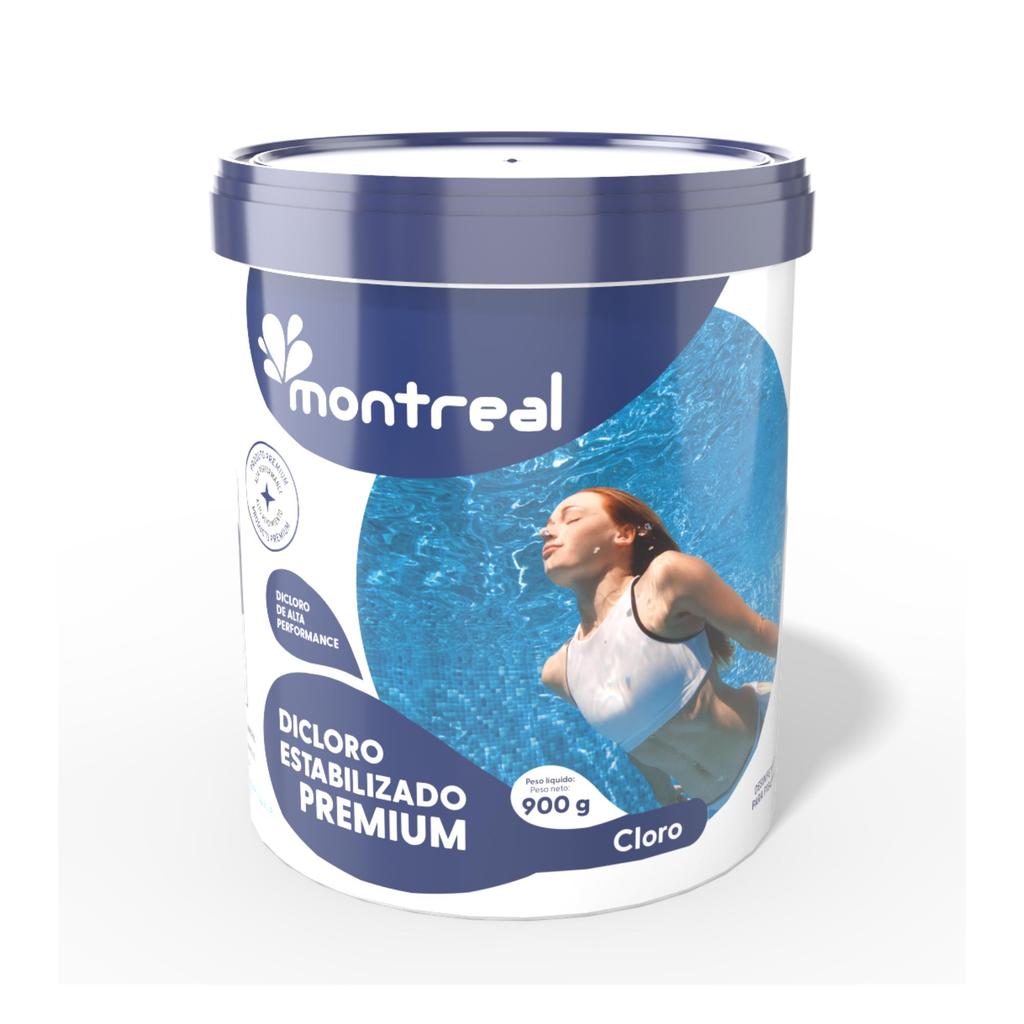 CLORO PARA PISCINA DICLORO PREMIUM 56% 900 G - MONTREAL | Shopee Brasil