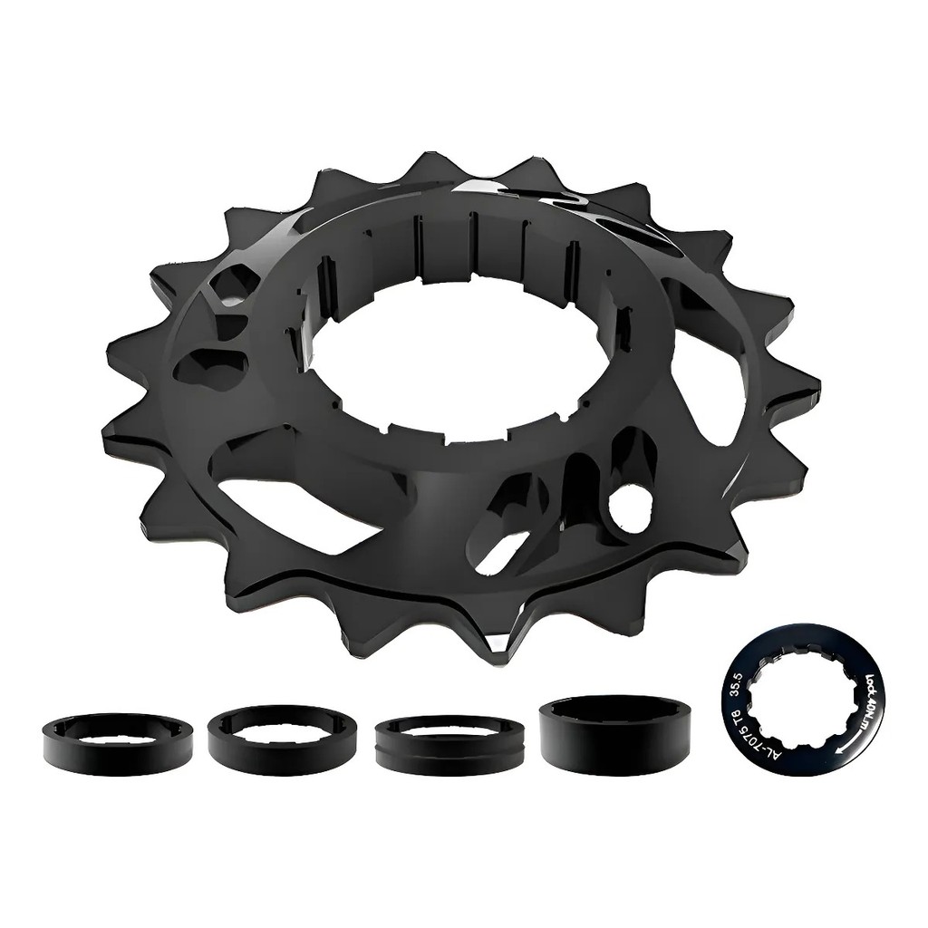 Kit Single Speed Alum Cog 18d Tanke Preto | Shopee Brasil