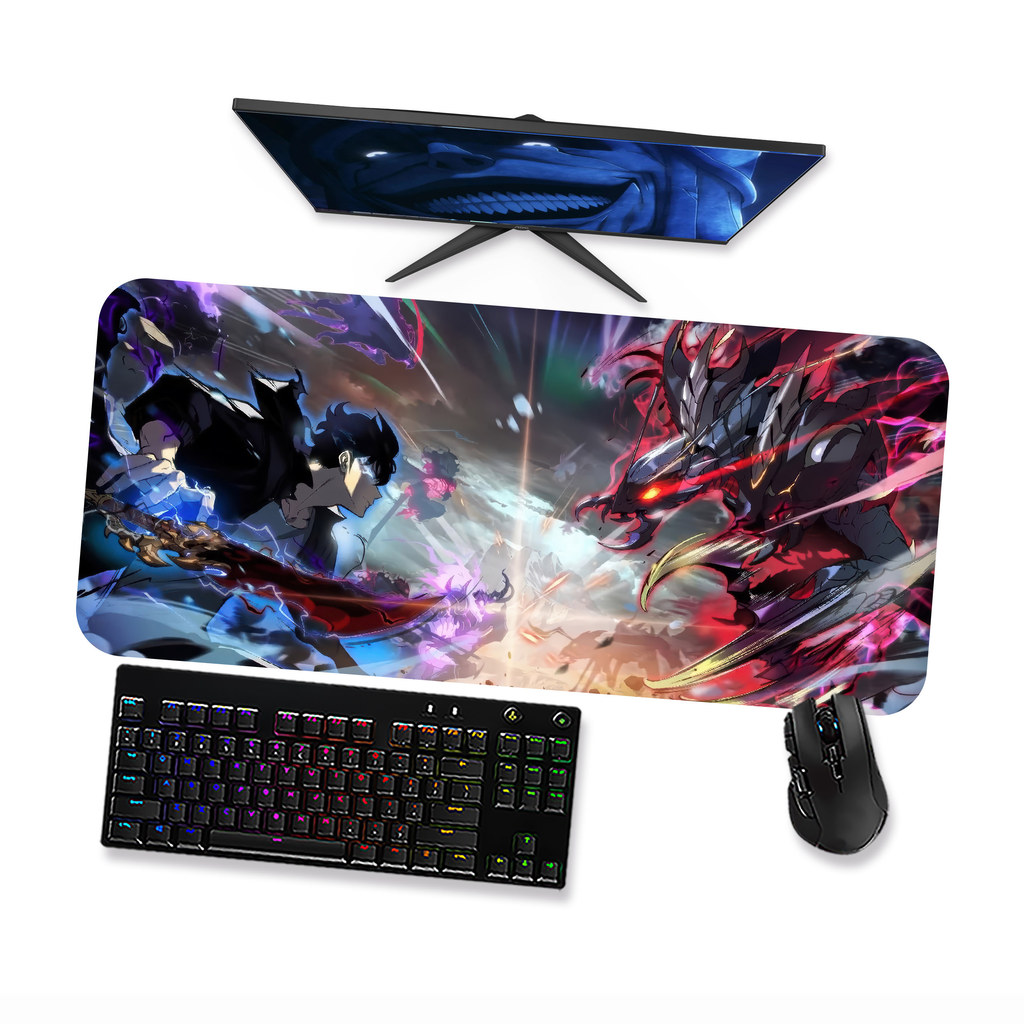 Mouse pad SOLO LEVELING JIN WOO E BERU 2 - Mousepad Gamer 90x40 80x40 ...