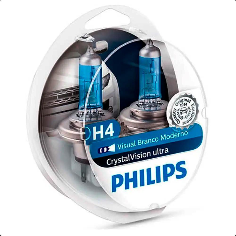 Par Lâmpada H4 Philips Crystal Vision Ultra Jac J2 2012-2016 | Shopee ...